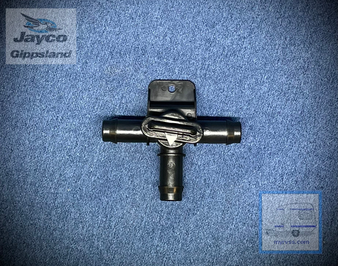 Jayco 3 Way Tap 12mm barbs – Jayco Gippsland RV SuperStore