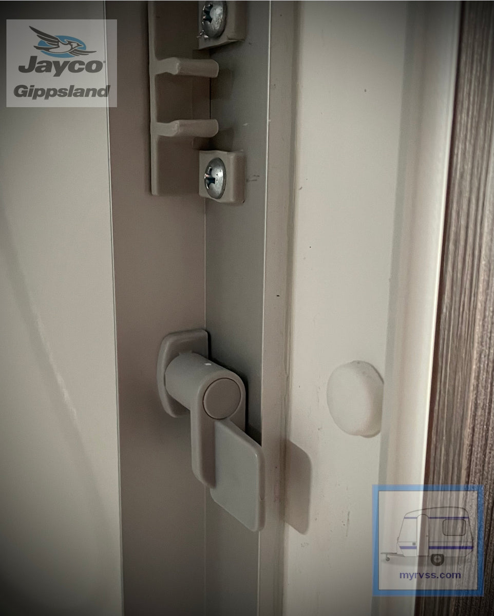 JAYCO Shower Door Lock -GREY – Jayco Gippsland RV SuperStore