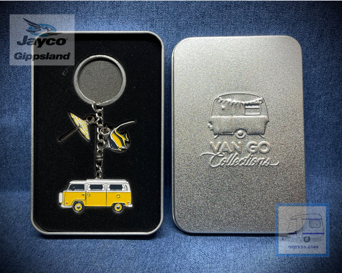 Van Go Keyring Kombi Pale Yellow – Jayco Gippsland RV SuperStore