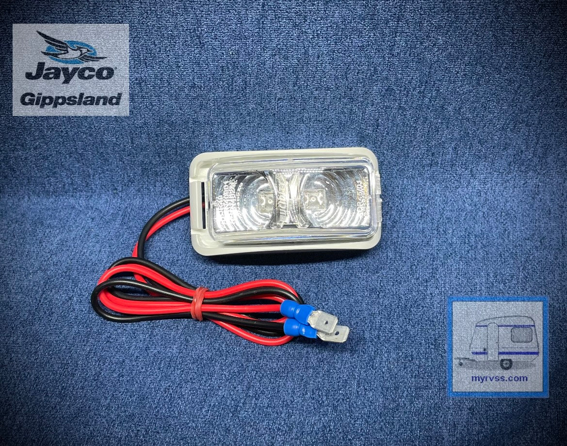 Coast AMBER Side LED Marker Light - Clear Lens White Base – Jayco ...