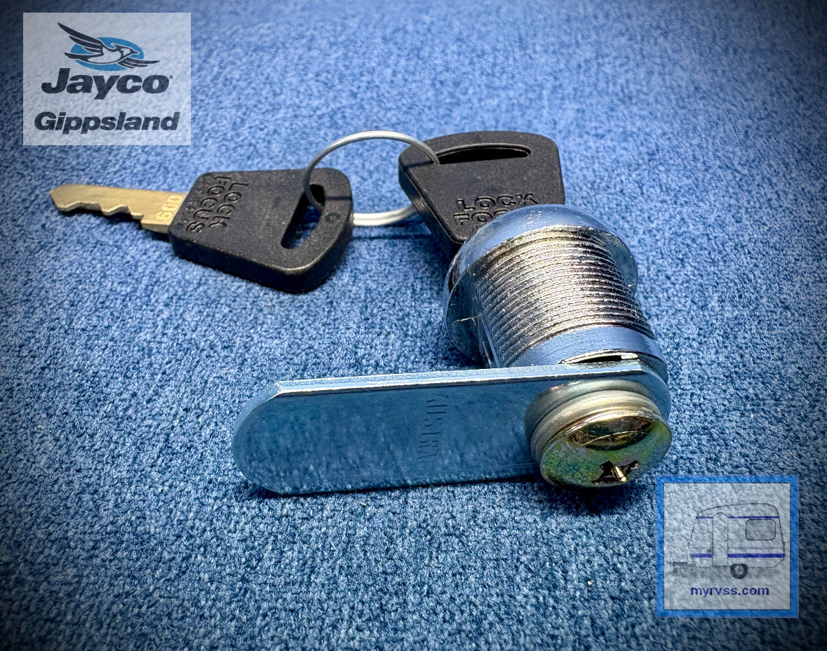 Camlock Short Thread Barrel Lock and Keys 16mm – Jayco Gippsland RV ...
