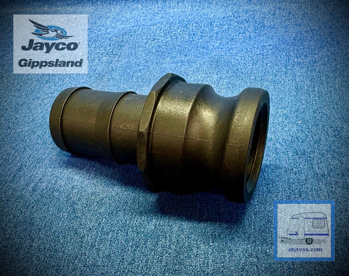 CAMLOCK Poly Male E Connector to Male Barb 40mm – Jayco Gippsland RV ...