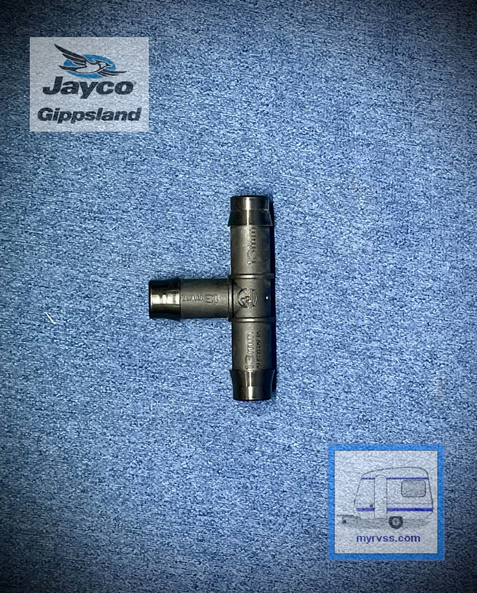 Coast Plastic Barbed Tee Joiner 13mm – Jayco Gippsland RV SuperStore