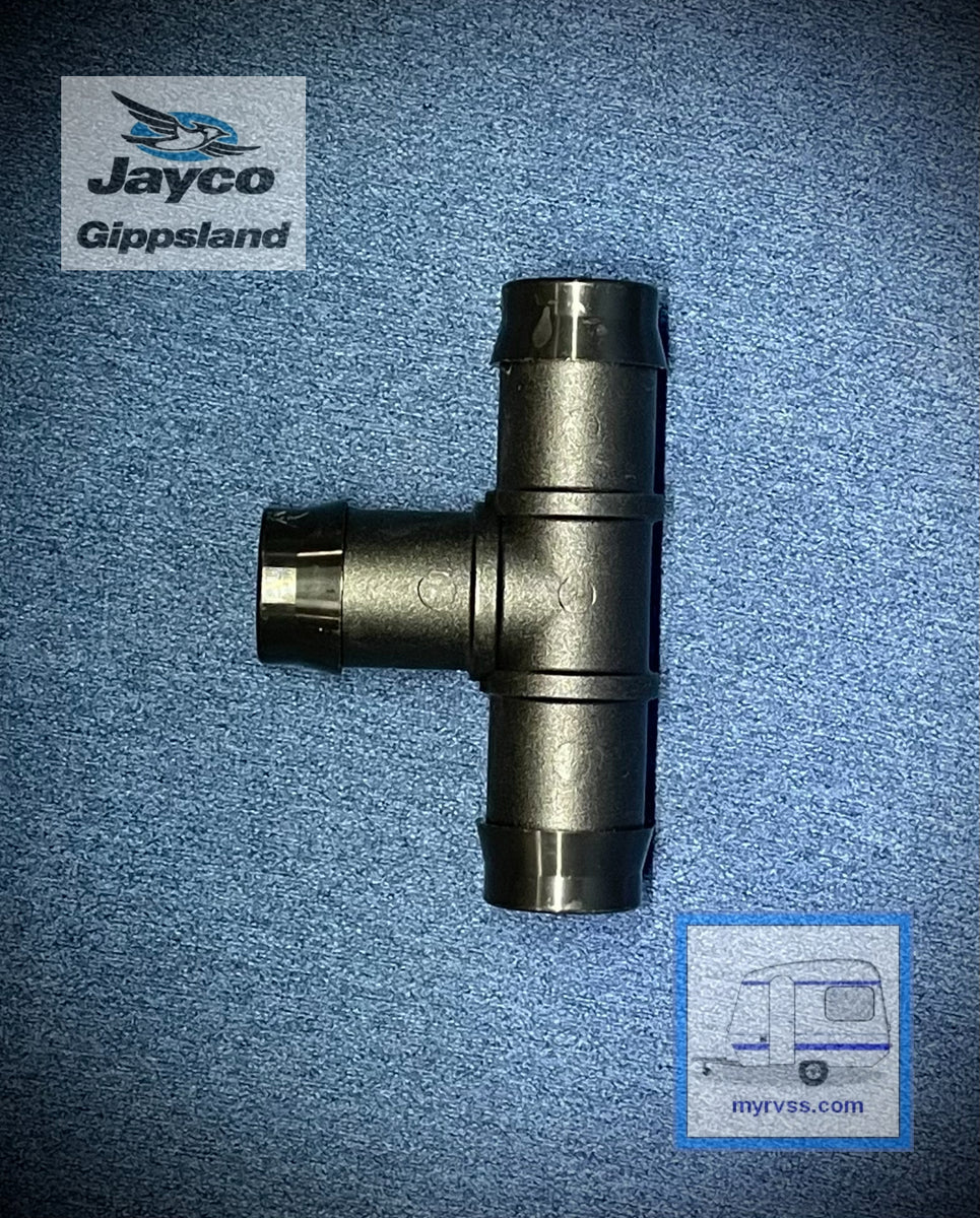 Coast Plastic Barbed Tee Joiner 25mm – Jayco Gippsland RV SuperStore