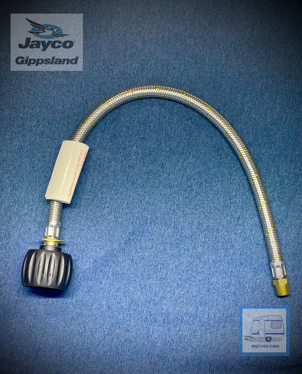 STEER Flexible Pigtail Gas Hose 450mm x LCC27 x 1/4" Inv Flare – Jayco ...