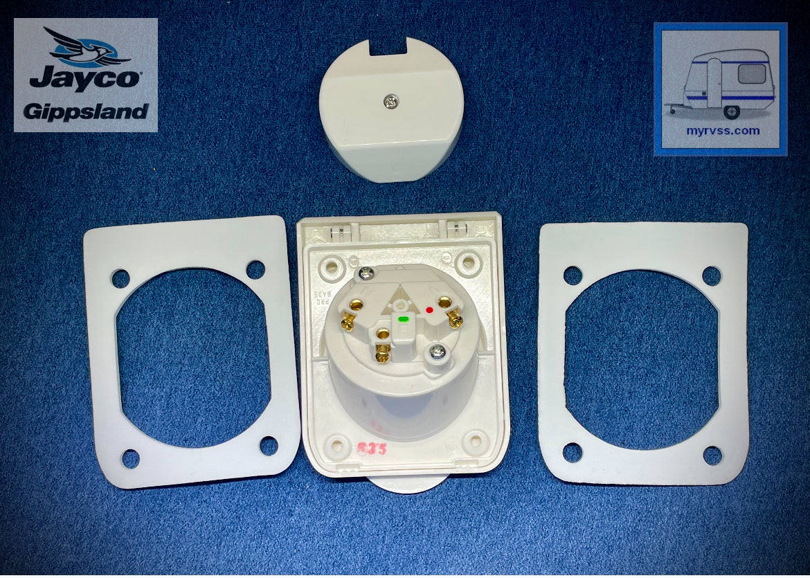Transco Caravan Power Outlet 10amp White – Jayco Gippsland RV SuperStore