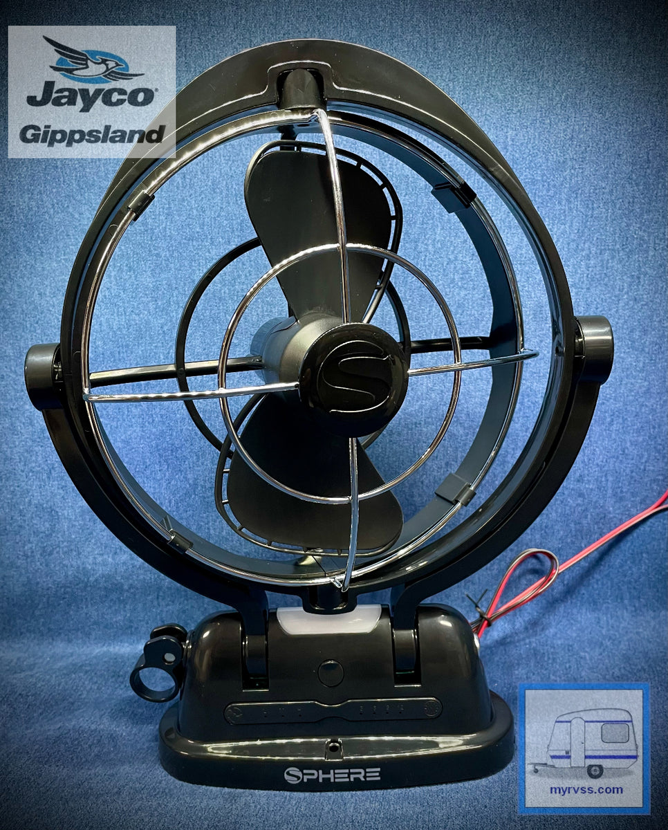 Sphere Viento Fan - Black – Jayco Gippsland RV SuperStore