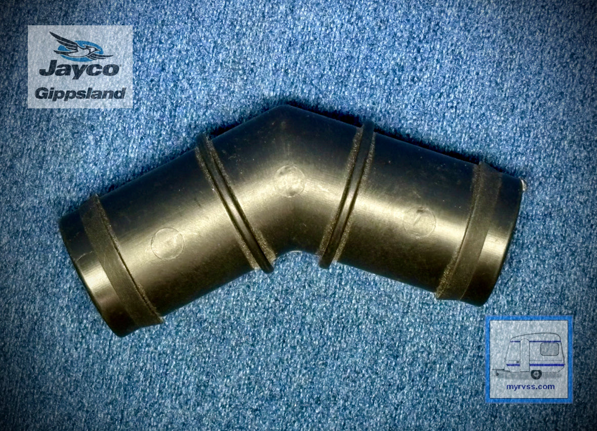 Plastic 45 Degree Elbow 25mm Barb – Jayco Gippsland RV SuperStore