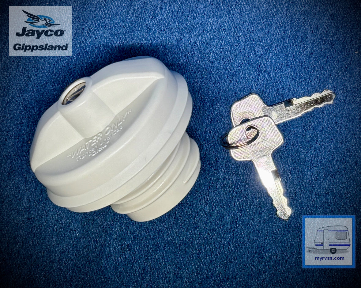 Hume Lockable Water Filler Cap - White – Jayco Gippsland RV SuperStore