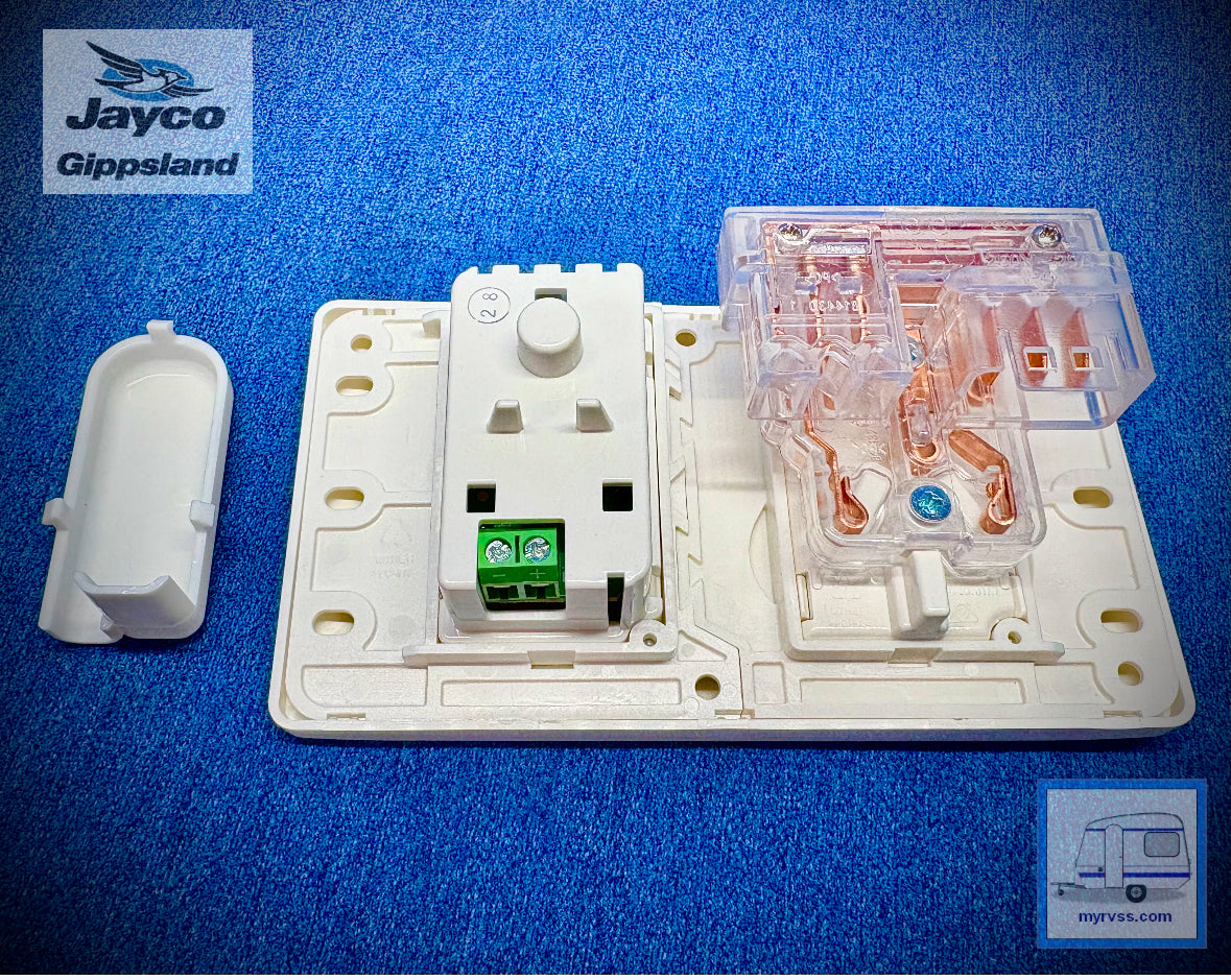 CMS Single Power Point + Dual USB - WHITE – Jayco Gippsland RV SuperStore