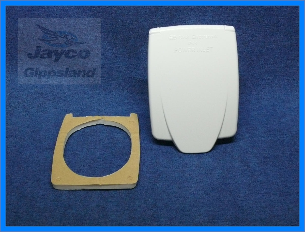 CMS Caravan Power Inlet 15amp White – Jayco Gippsland RV SuperStore