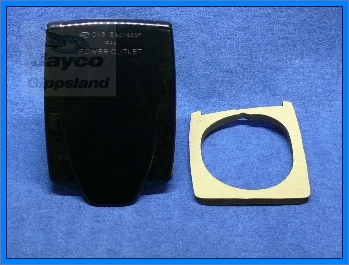 CMS Caravan Power Outlet 10amp Black – Jayco Gippsland RV SuperStore