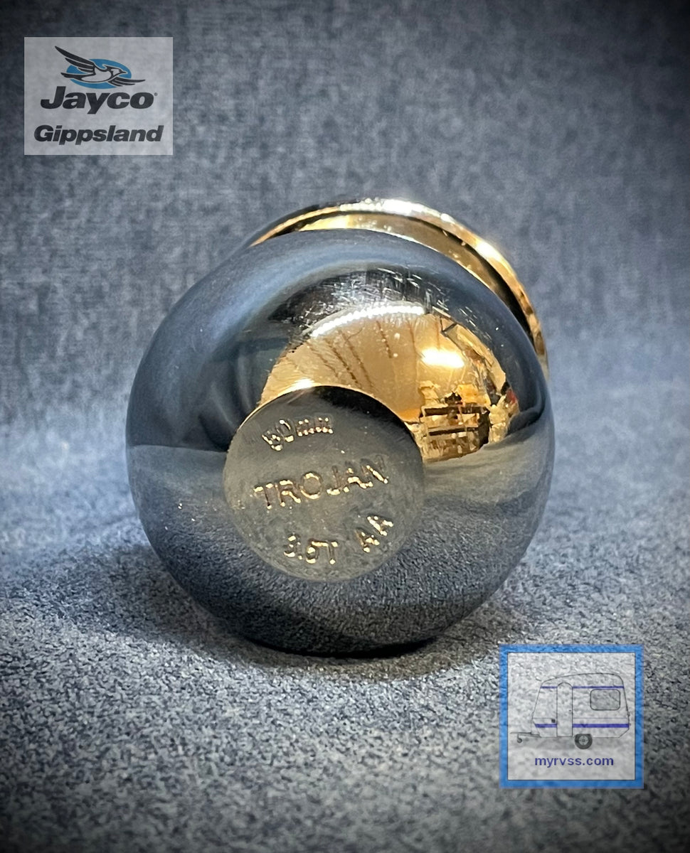 Trojan 50mm Chrome Tow Ball 3500kg – Jayco Gippsland RV SuperStore